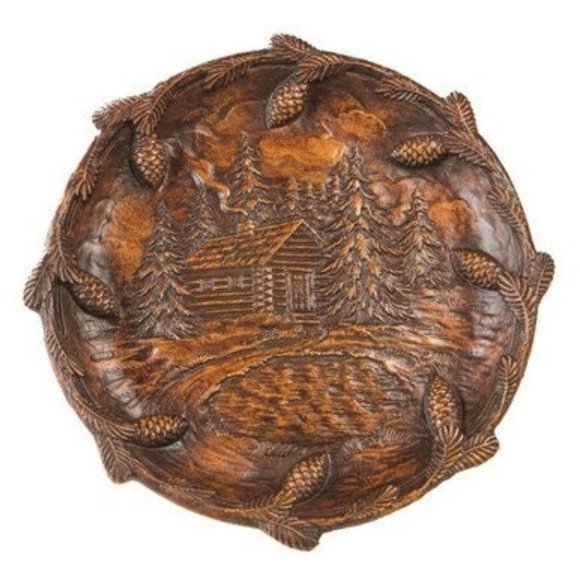 ornawood | Accents | Rustic Getaway Tray Vintage Ornawood Log Cabin ...